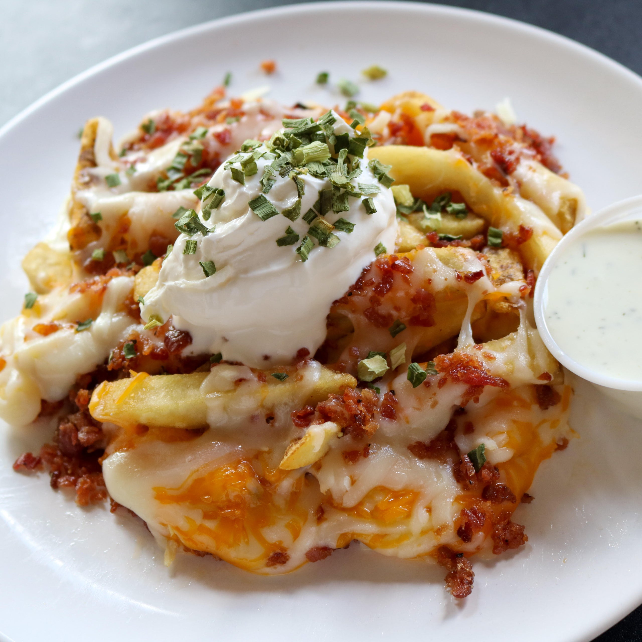 Gluten Free Loaded Fries. | Cravings Bistro